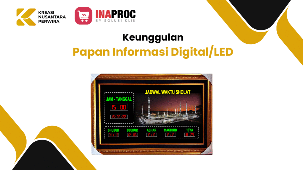 Papan Informasi Masjid: 7 Model Digital yang Wajib Dimiliki!